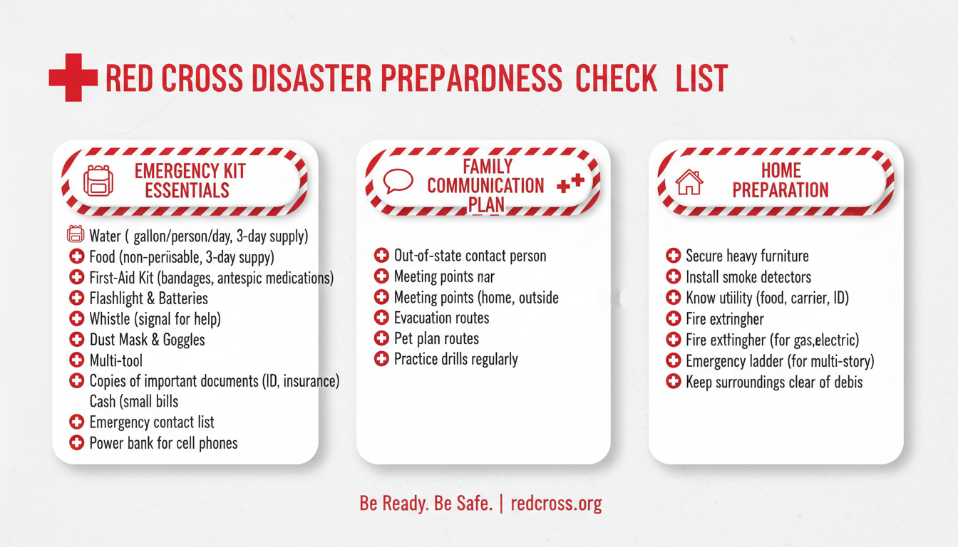 Red Cross Disaster Checklist: Be Prepared for Emergencies